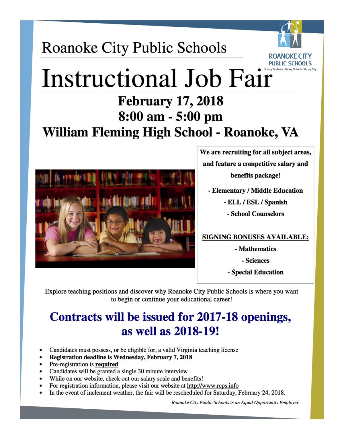Upcoming Job Fairs for Educators – Student Success Blog
