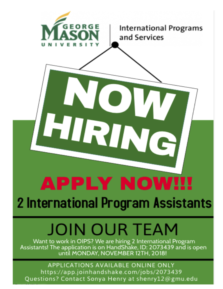 OIPS Hiring Program Assistants – Student Success Blog